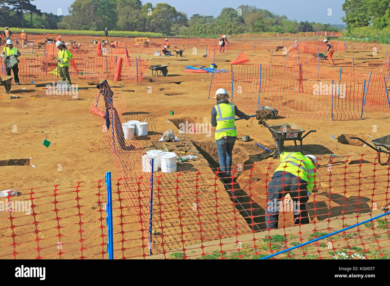 Archaeology excavations during summer 2017 Bawdsey, Suffolk, England ...