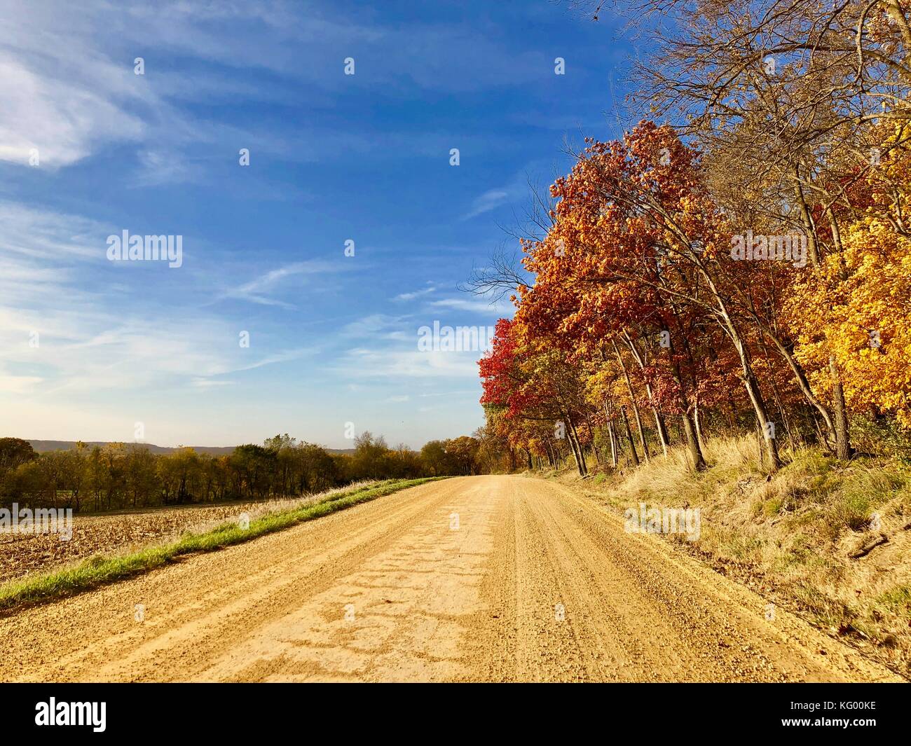 Autumn along the river valley Stock Photo - Alamy