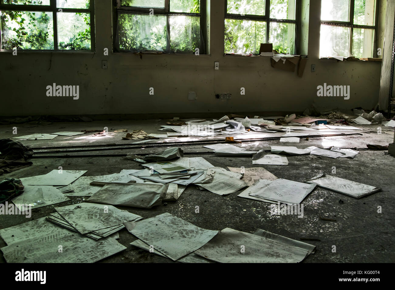 Scattered Newspapers