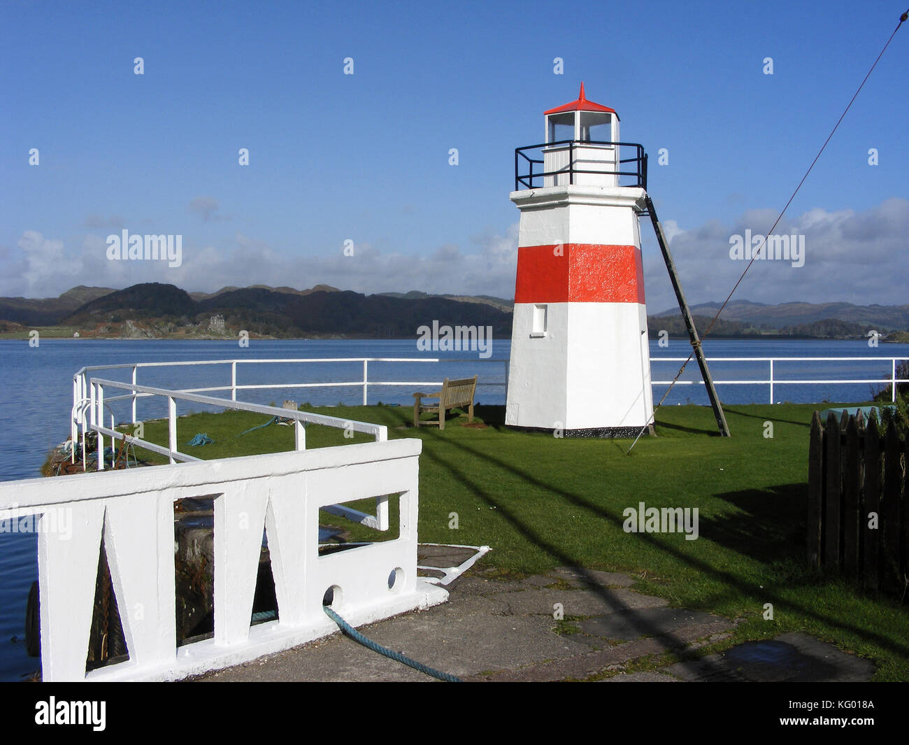 Crinan Canal-Crinan Lighthouse, Scotland Stock Photo - Alamy