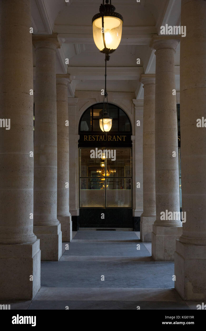 Portrait of Guy Martin chef at the restaurant Le grand Vefour in the ...