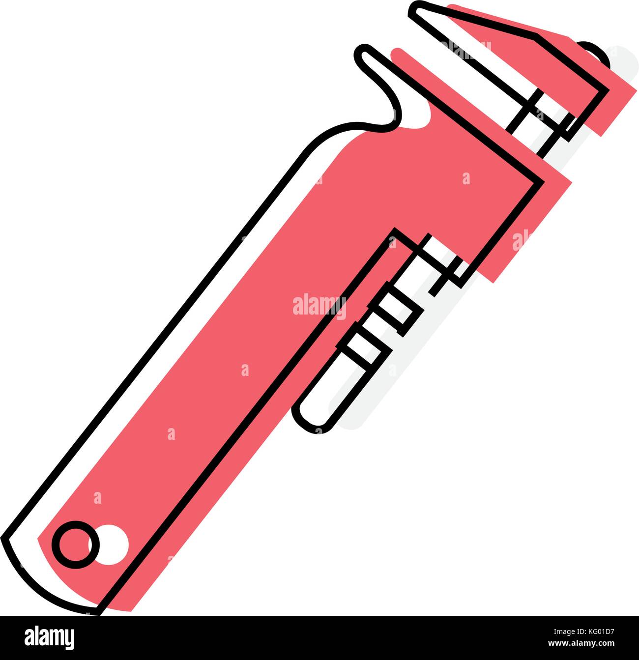 Monkey wrench Stock Vector Images - Alamy