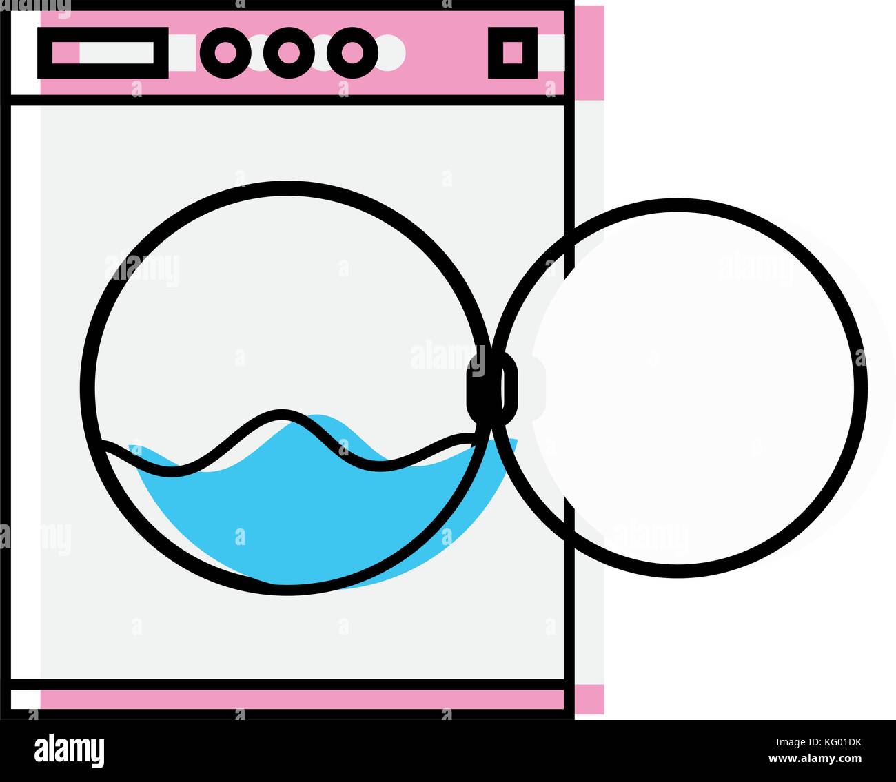 plumbing washing machine pipe service repair Stock Vector Image & Art ...