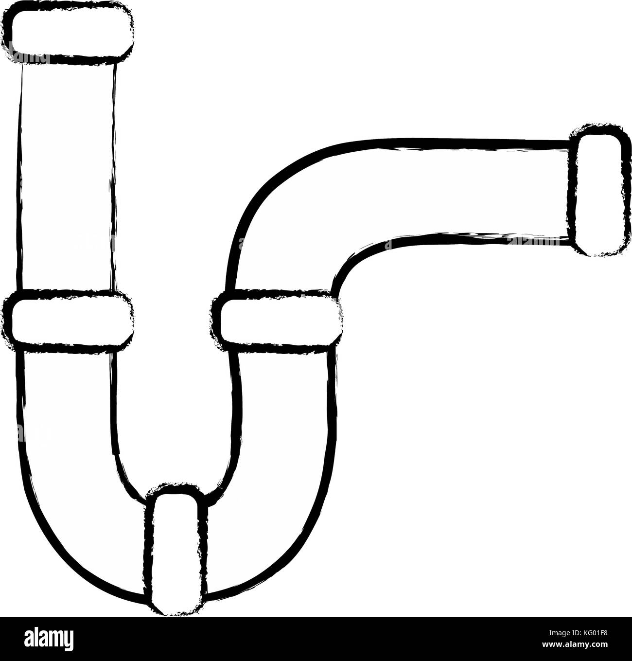 figure plumbing tube repair equipment construction Stock Vector Image ...