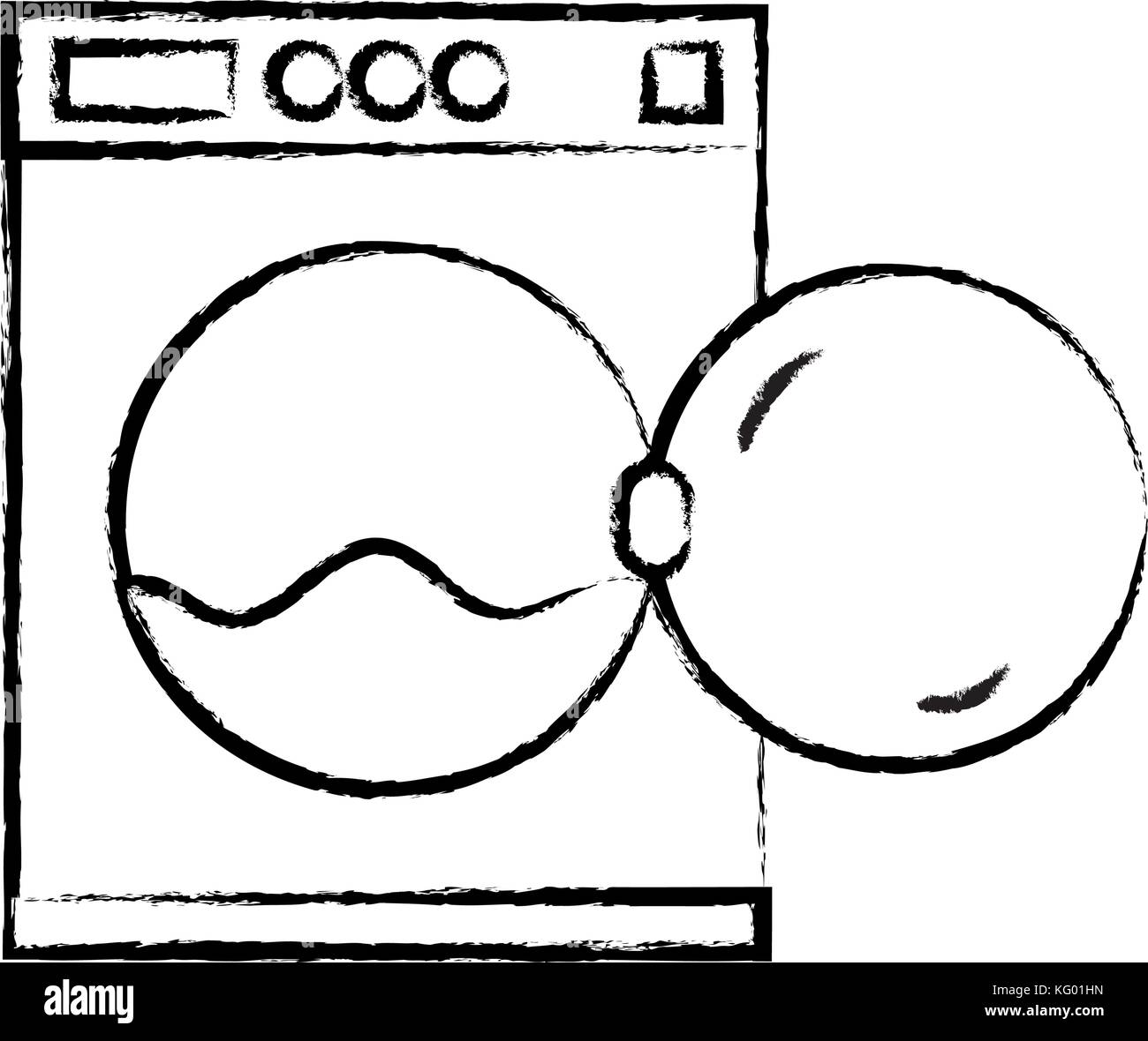 figure plumbing washing machine pipe service repair Stock Vector Image ...