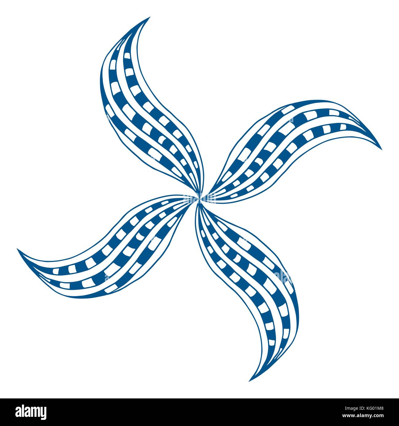 Rosette ornament. Isolated on white. Vector Illustration Stock Vector ...