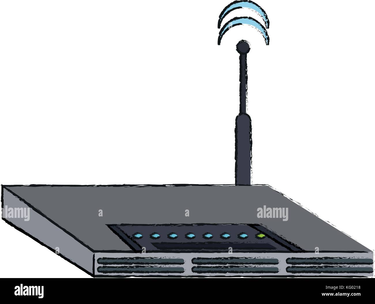 Wifi internet router Stock Vector Image & Art - Alamy