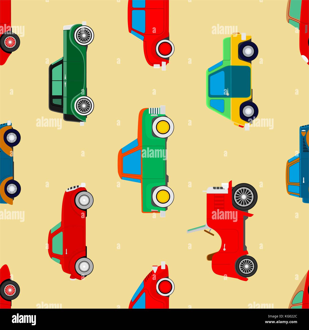 Seamless wallpaper of cars. Vector illustration image Stock Vector ...