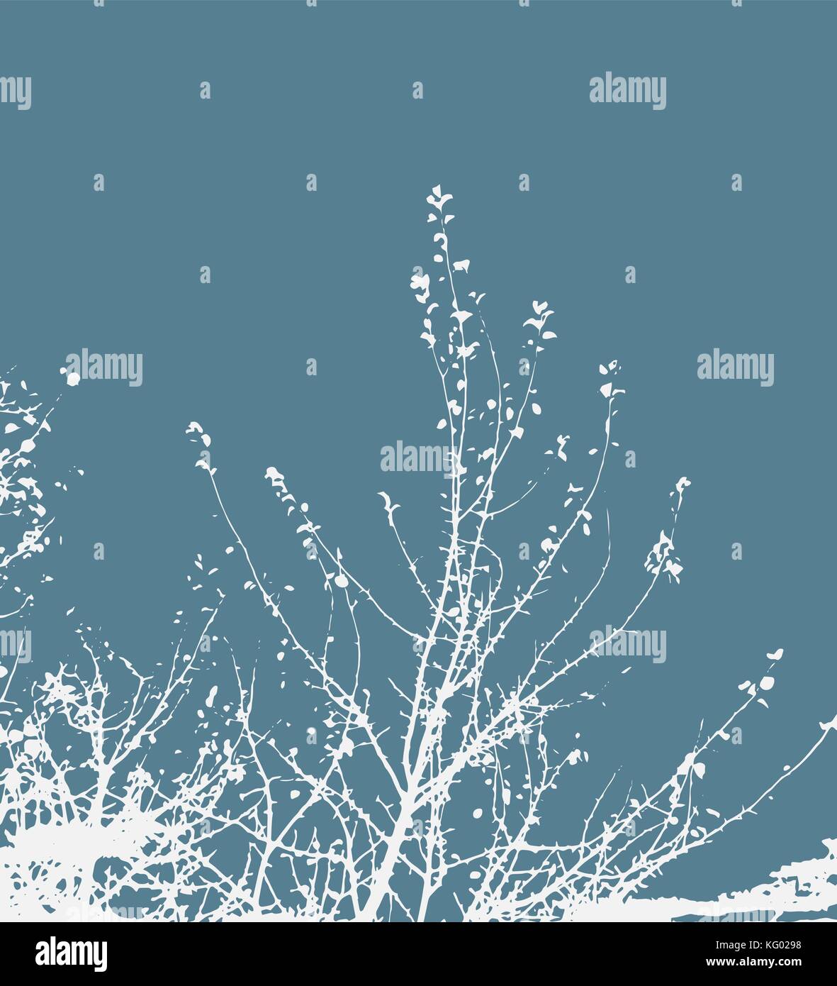 Silhouettes of Trees on subtle background. Tree Pattern. Vector ...