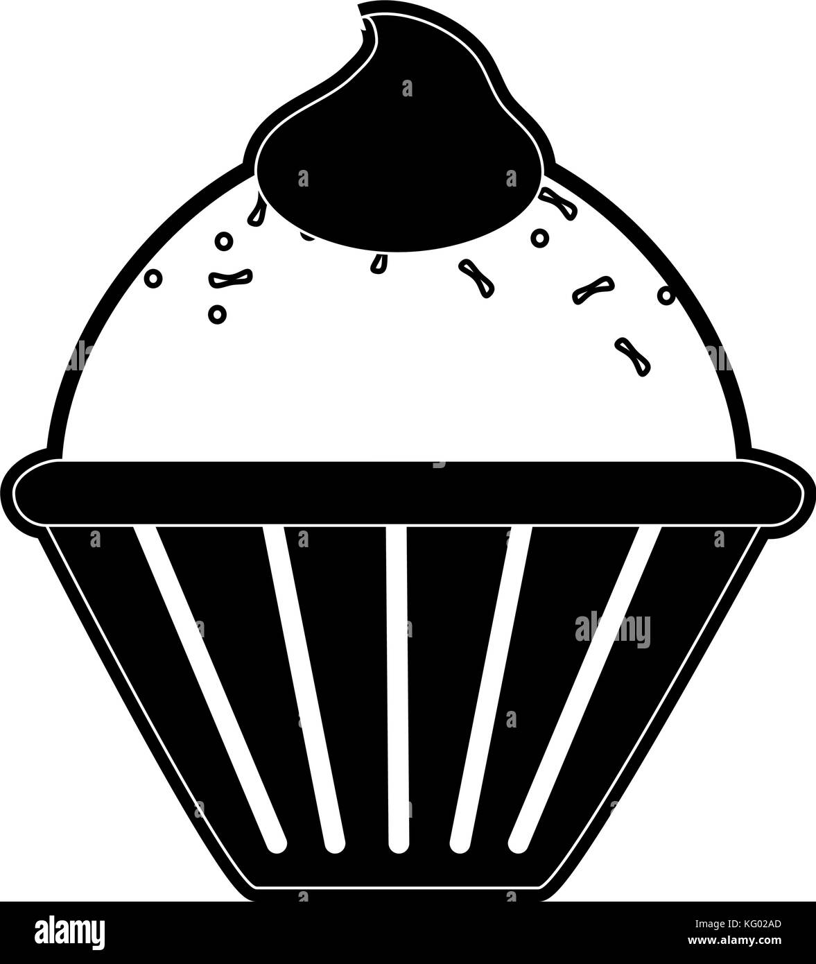 Delicious Cupcake Dessert Stock Vector Image And Art Alamy