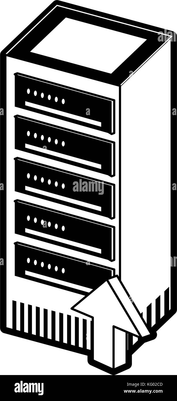 Storage servers technology Stock Vector Image & Art - Alamy