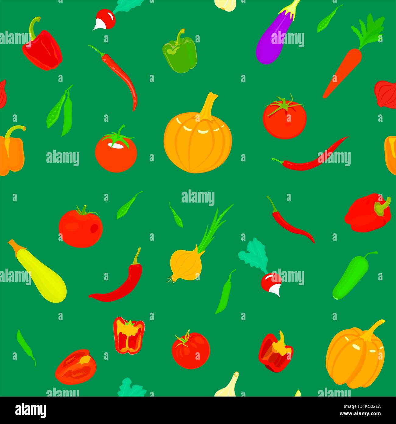 Seamless pattern with vegetables. Can be used for wallpaper, web page ...