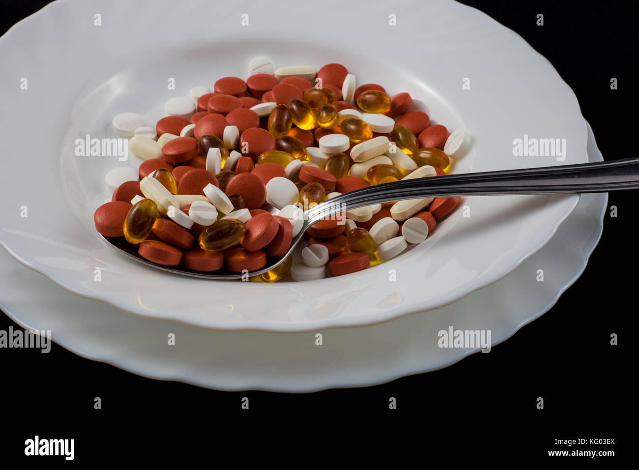 Swallowing a pill hi-res stock photography and images - Alamy