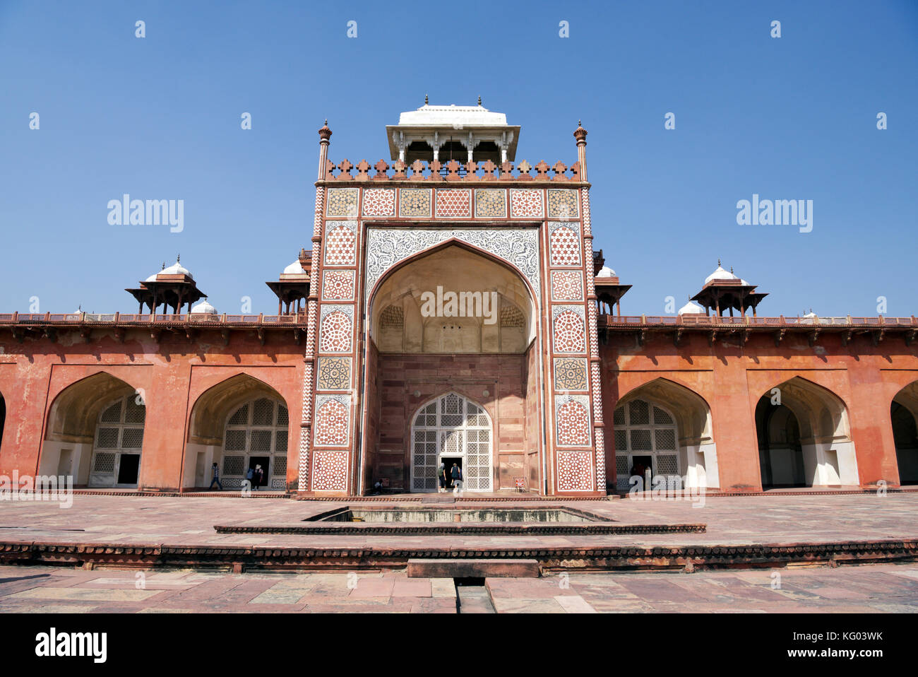Akbar's Tomb at Sikandra in Agra Stock Photo - Alamy