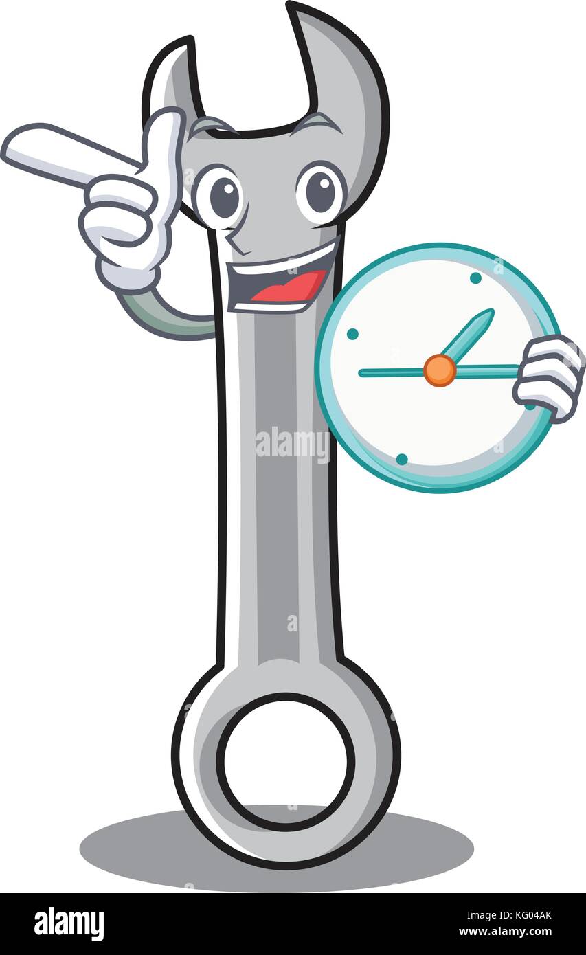 Clock screw character cartoon hi-res stock photography and images - Alamy