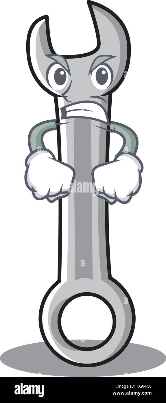 Angry spanner character cartoon style Stock Vector Image & Art - Alamy