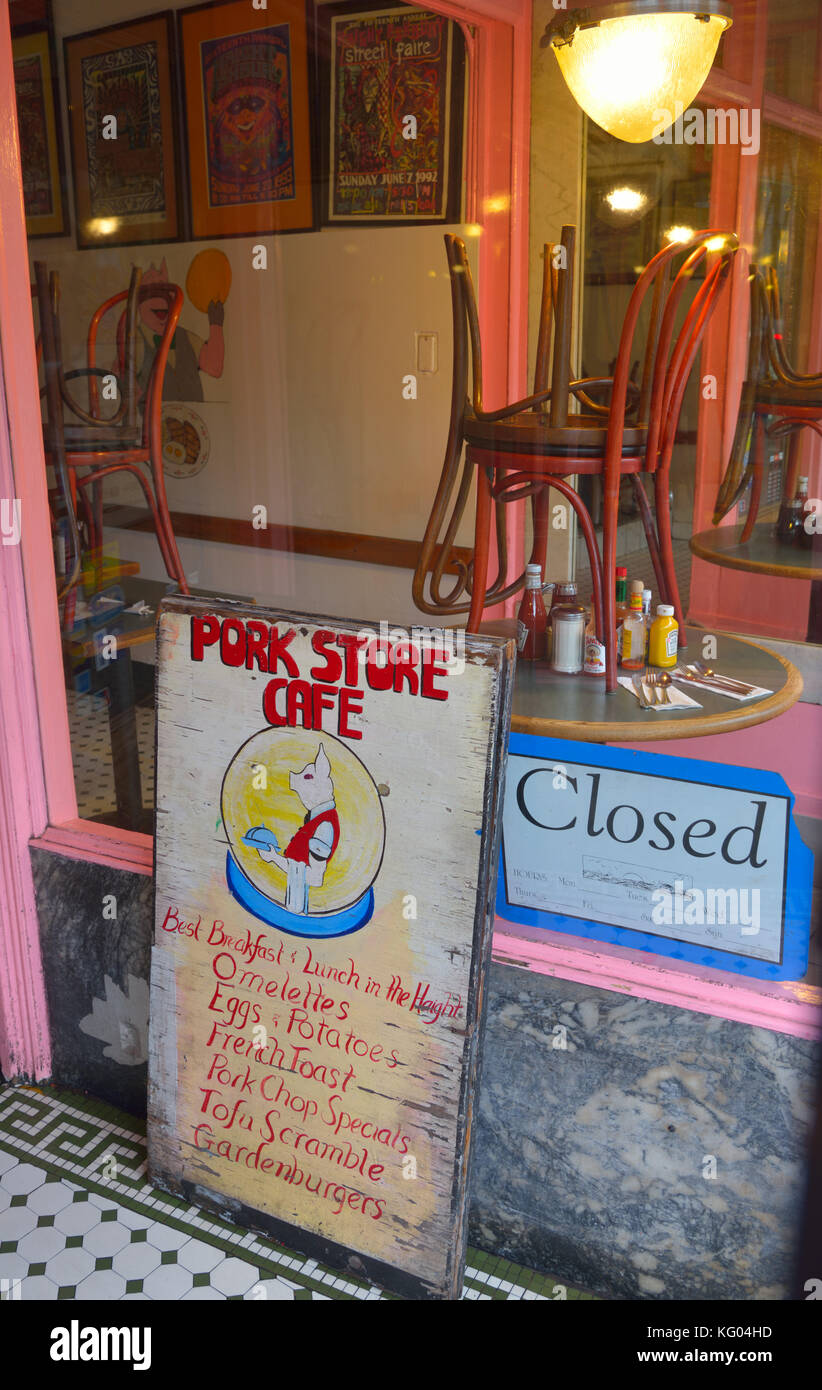 The Pork Store cafe in Haight Ashbury, San Francisco CA Stock Photo - Alamy