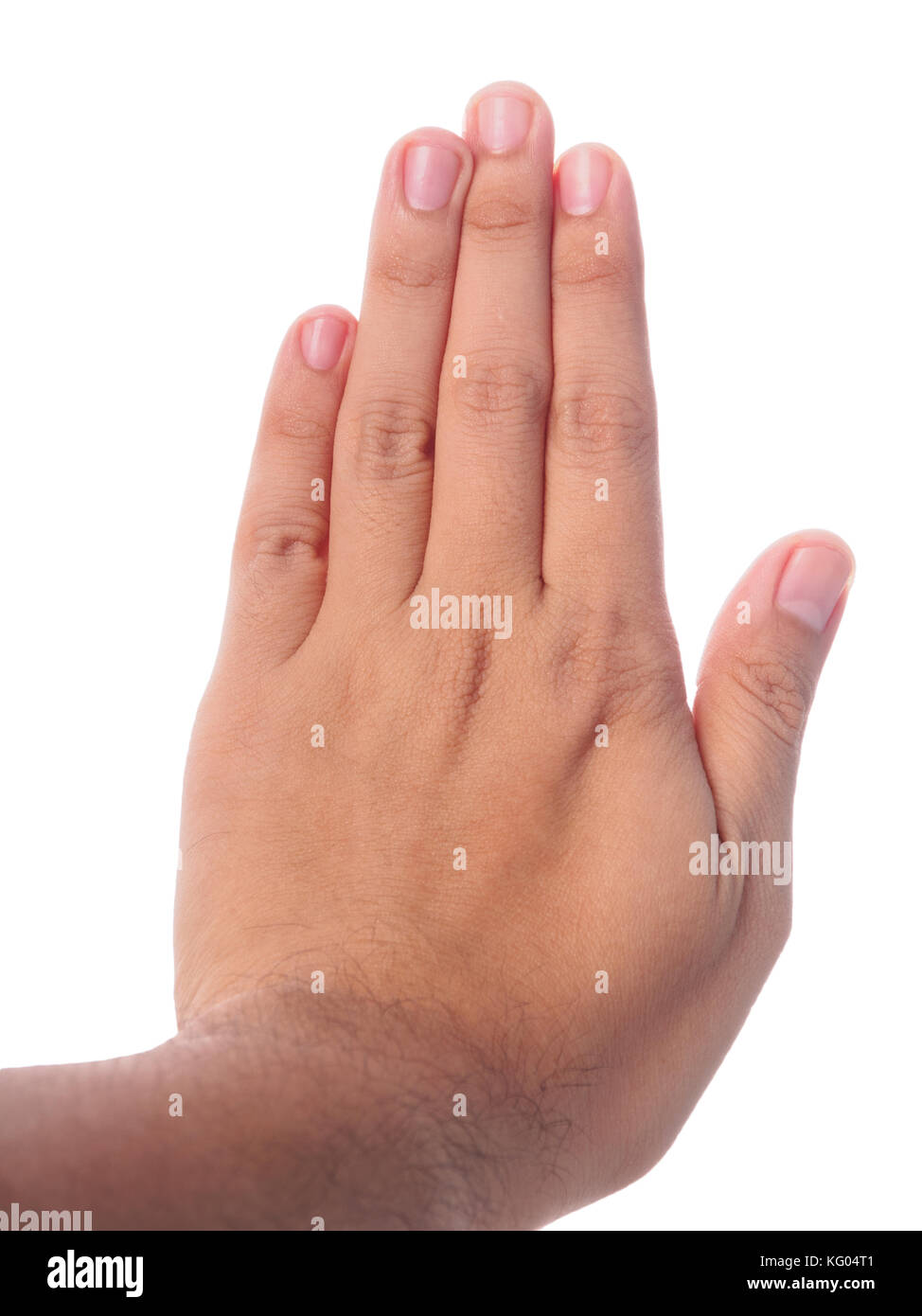 male hand isolated on white background Stock Photo - Alamy
