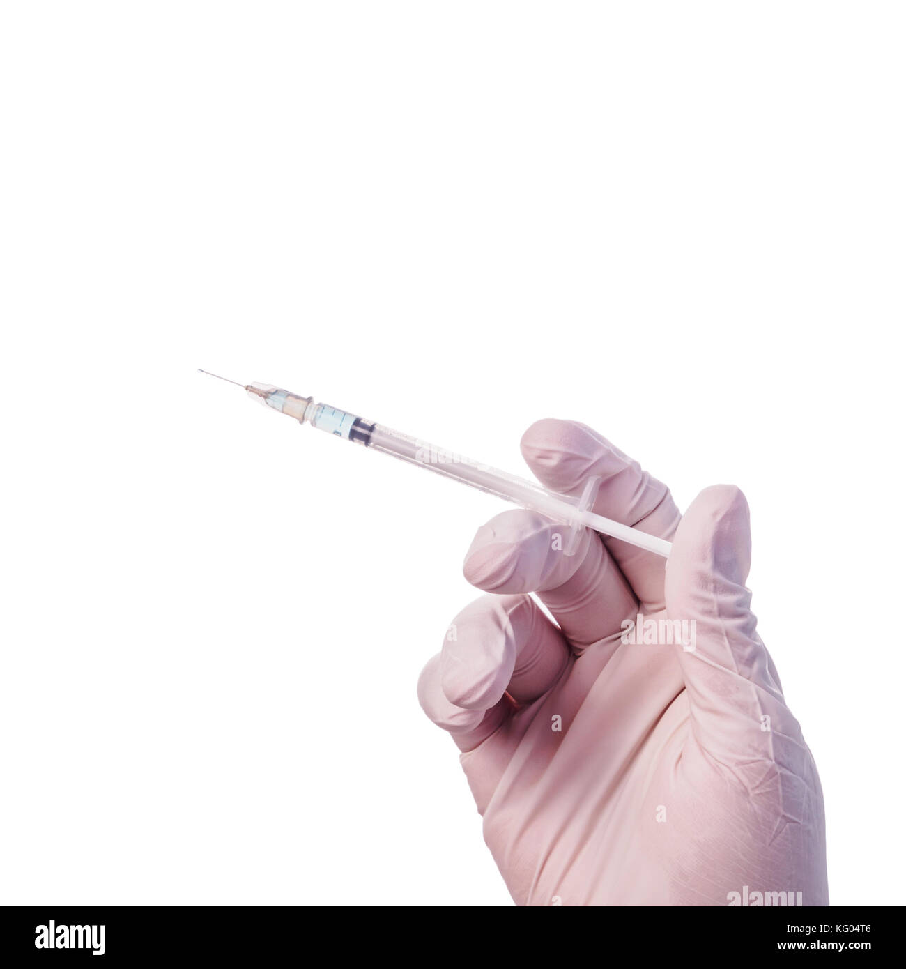 male hand with syringe isolated on white background Stock Photo - Alamy