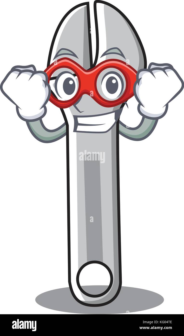 Super hero wrench character cartoon style Stock Vector Image & Art - Alamy
