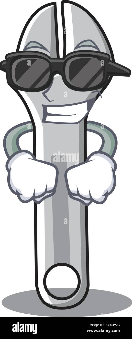 Super cool wrench character cartoon style Stock Vector Image & Art - Alamy