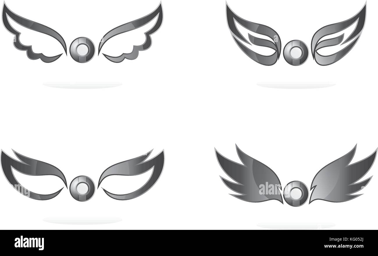 wing art vector graphic art design illustration Stock Vector Image ...