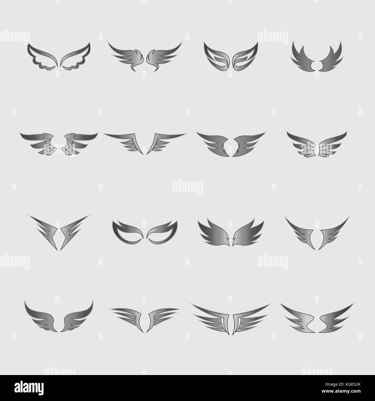 wing art vector graphic art design illustration Stock Vector Image ...