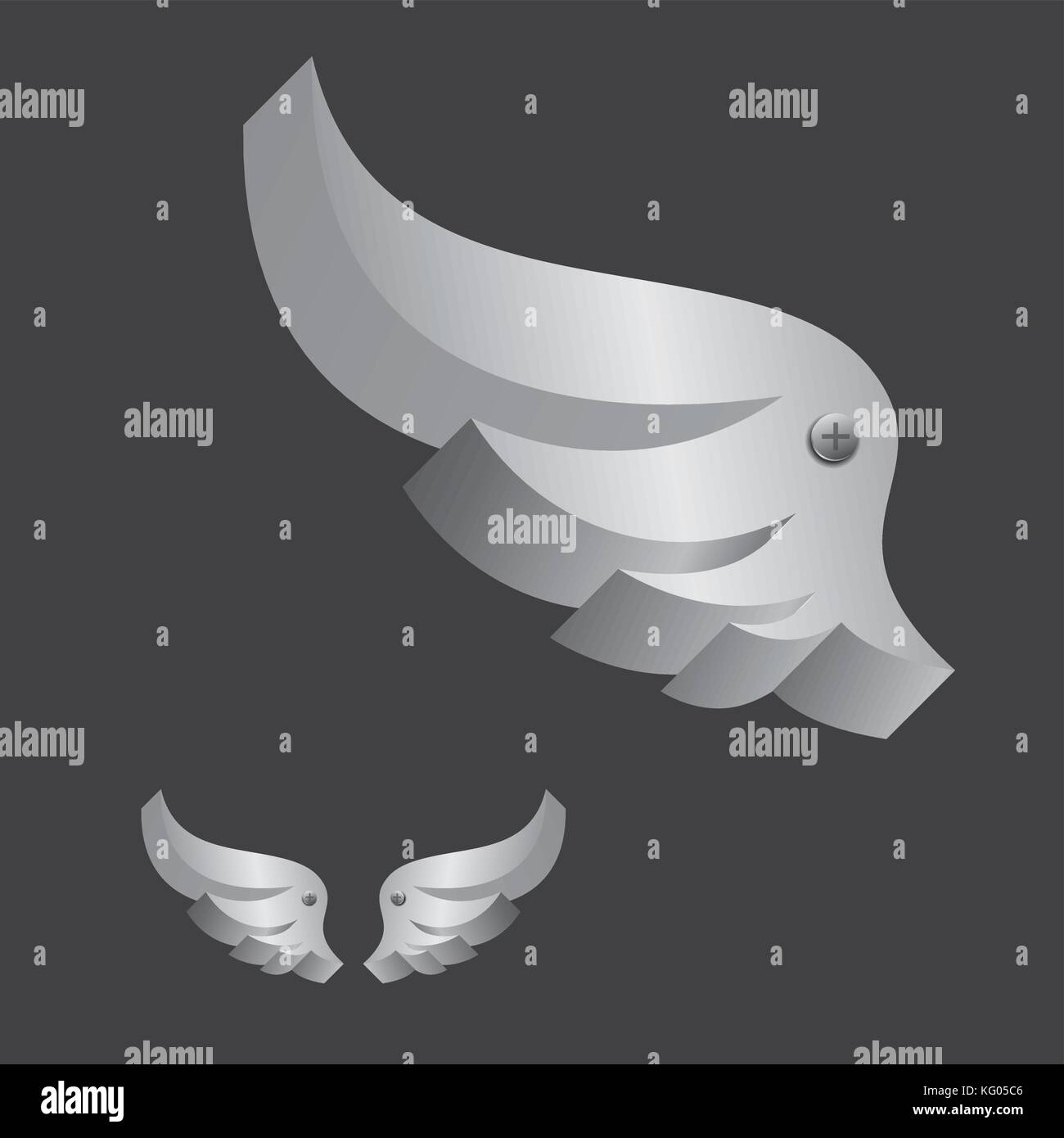 wing art vector graphic art design illustration Stock Vector Image ...
