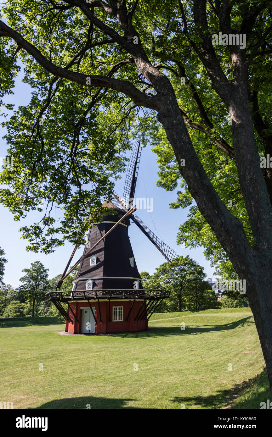 Windmill in Coenaghen Denmark Stock Photo - Alamy