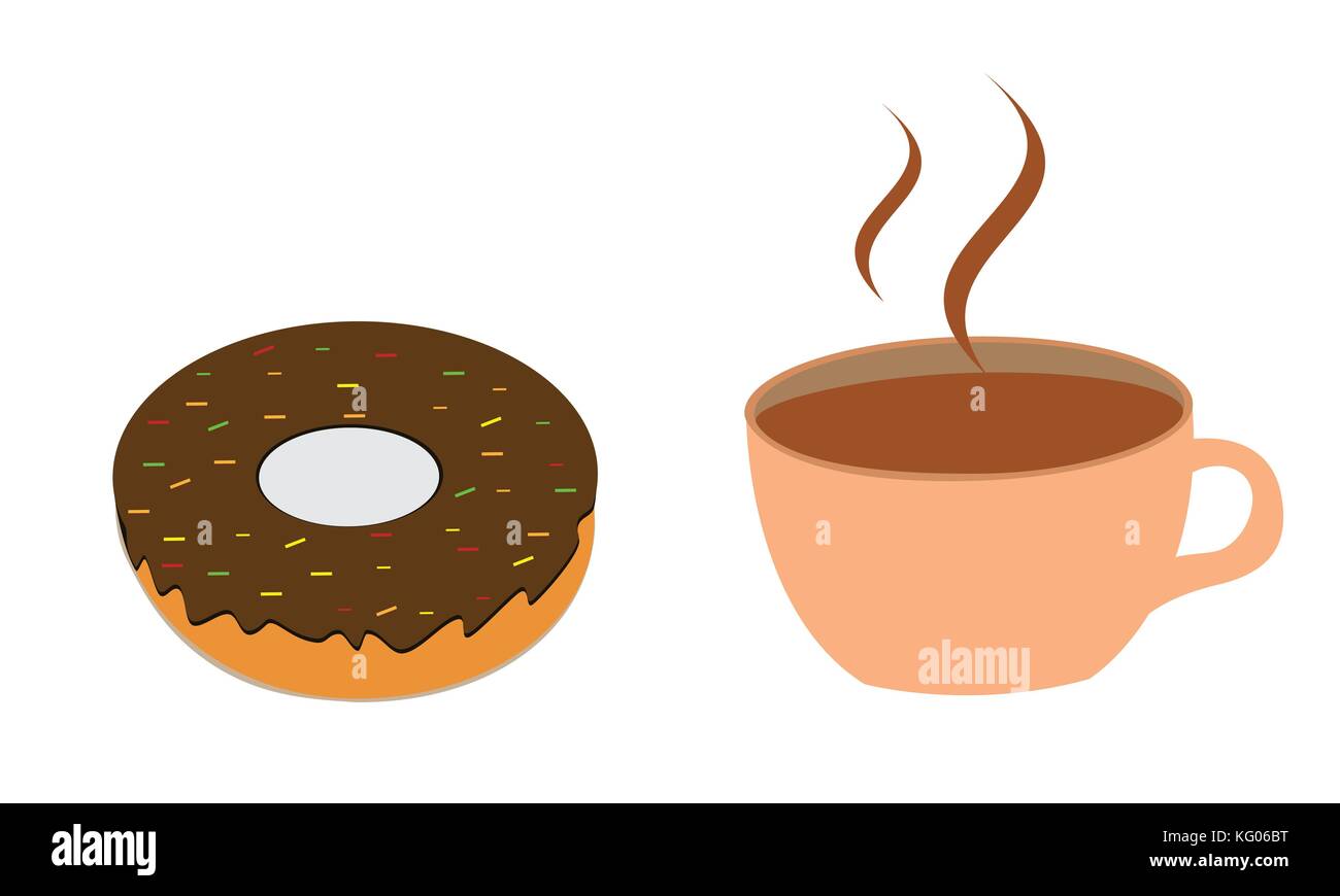 White paper cup donut Cut Out Stock Images & Pictures - Alamy