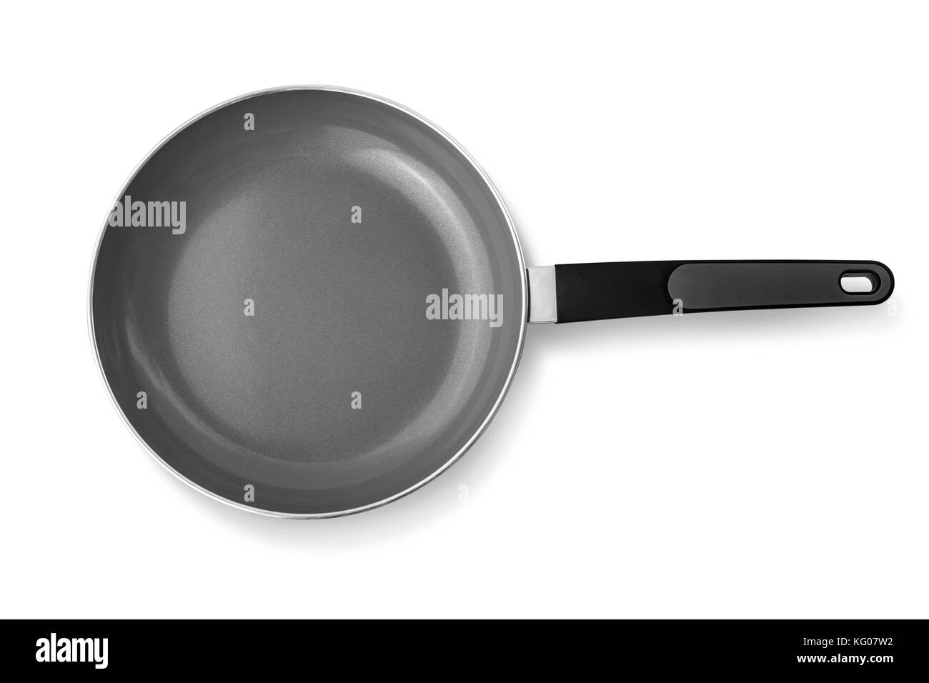 Frying pan isolated on white background with clipping path Stock Photo ...