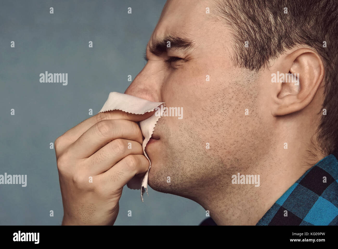 Snot on face hi-res stock photography and images - Alamy
