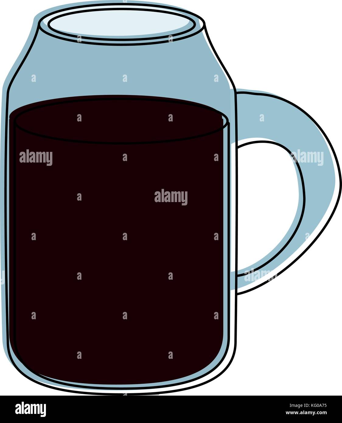 coffee in glass cup beverage icon image Stock Vector Image & Art - Alamy