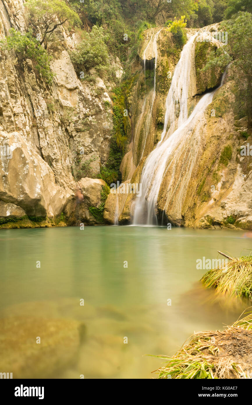 Kadi waterfall in polilimnio peloponnese hi-res stock photography and ...