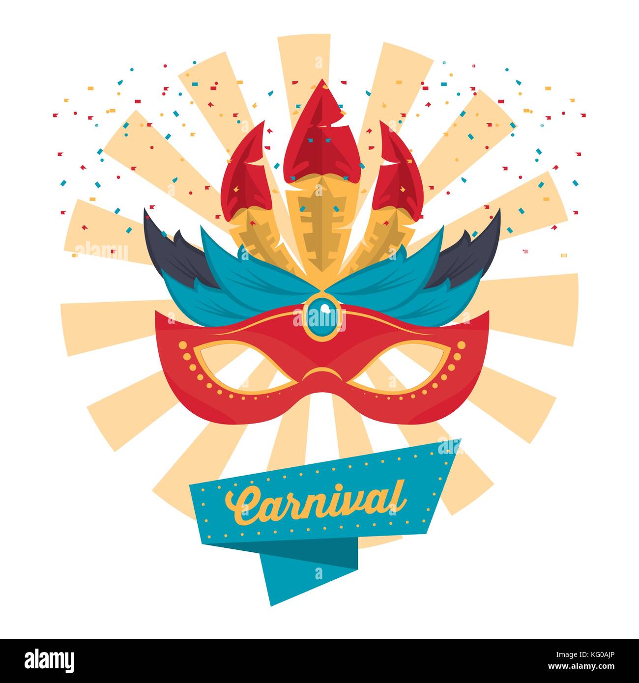 Mascara carnival design Stock Vector Image & Art - Alamy