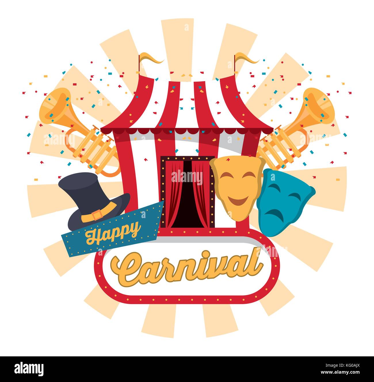 Happy carnival design Stock Vector Image & Art - Alamy