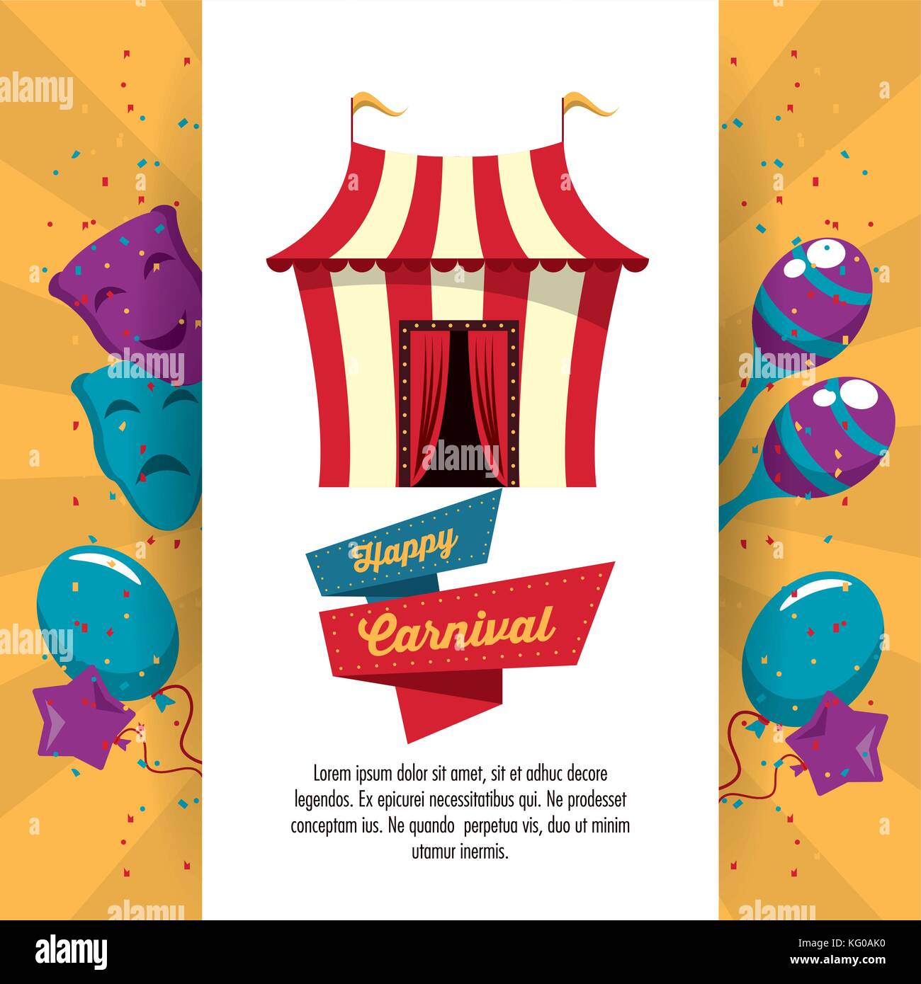 Happy carnival design Stock Vector Image & Art - Alamy