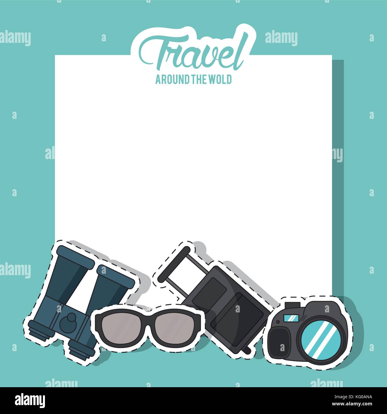Travel around the world frame Stock Vector Image & Art - Alamy