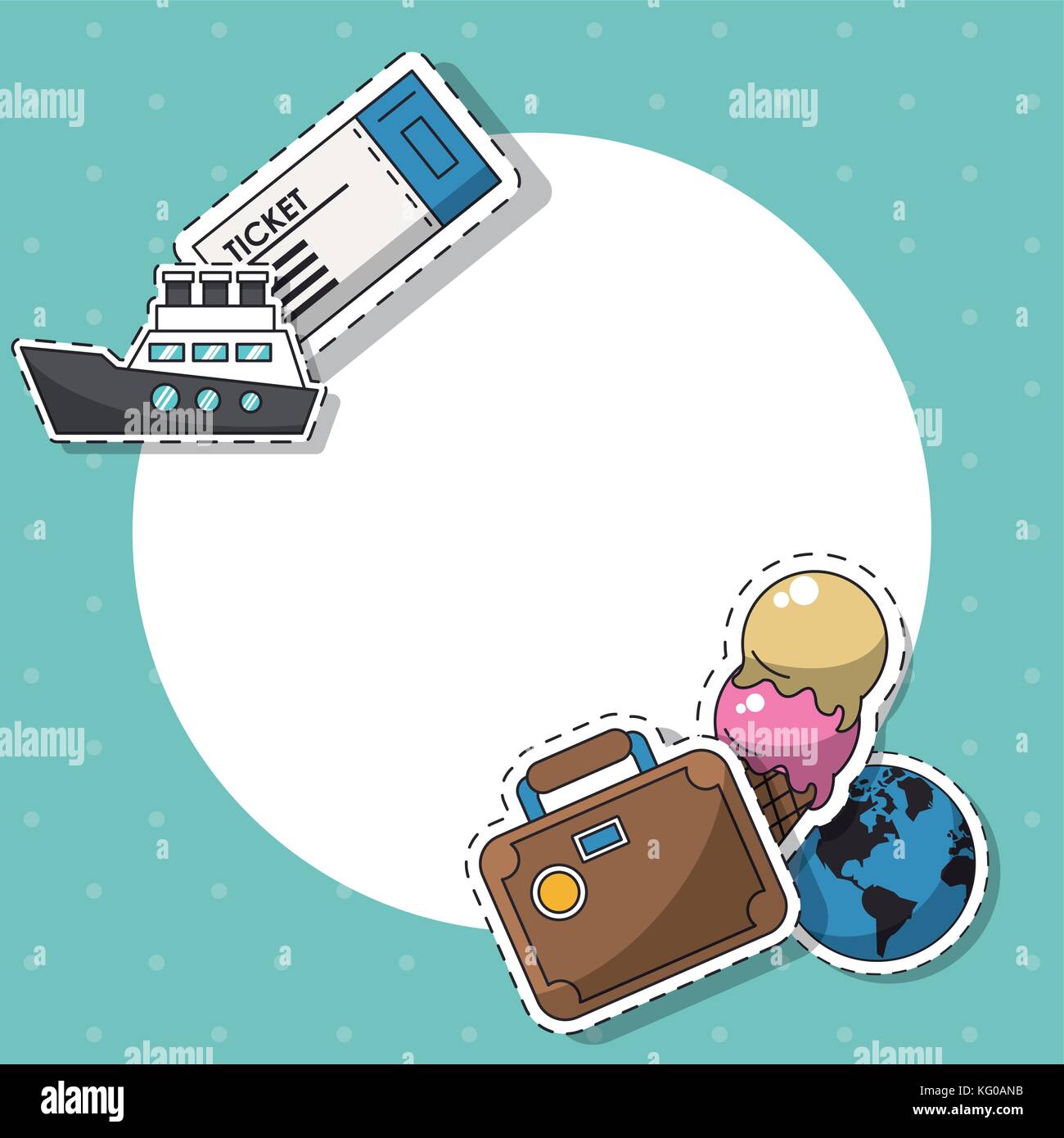 Travel around the world frame Stock Vector Image & Art - Alamy