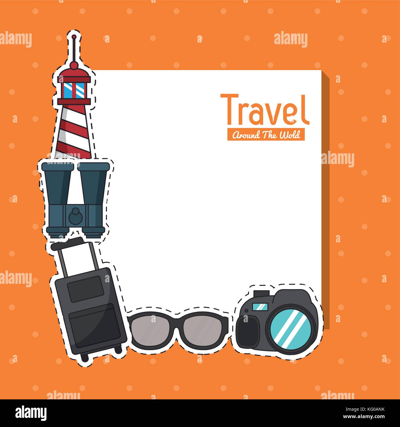Travel around the world frame Stock Vector Image & Art - Alamy
