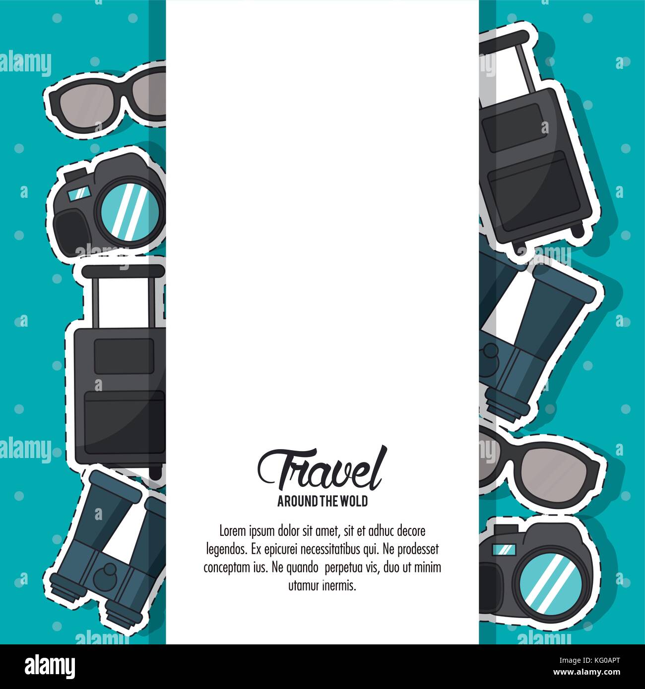 Travel around the world frame Stock Vector Image & Art - Alamy