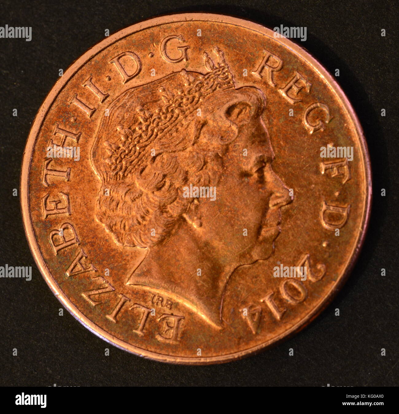 Two Pence coin Stock Photo - Alamy