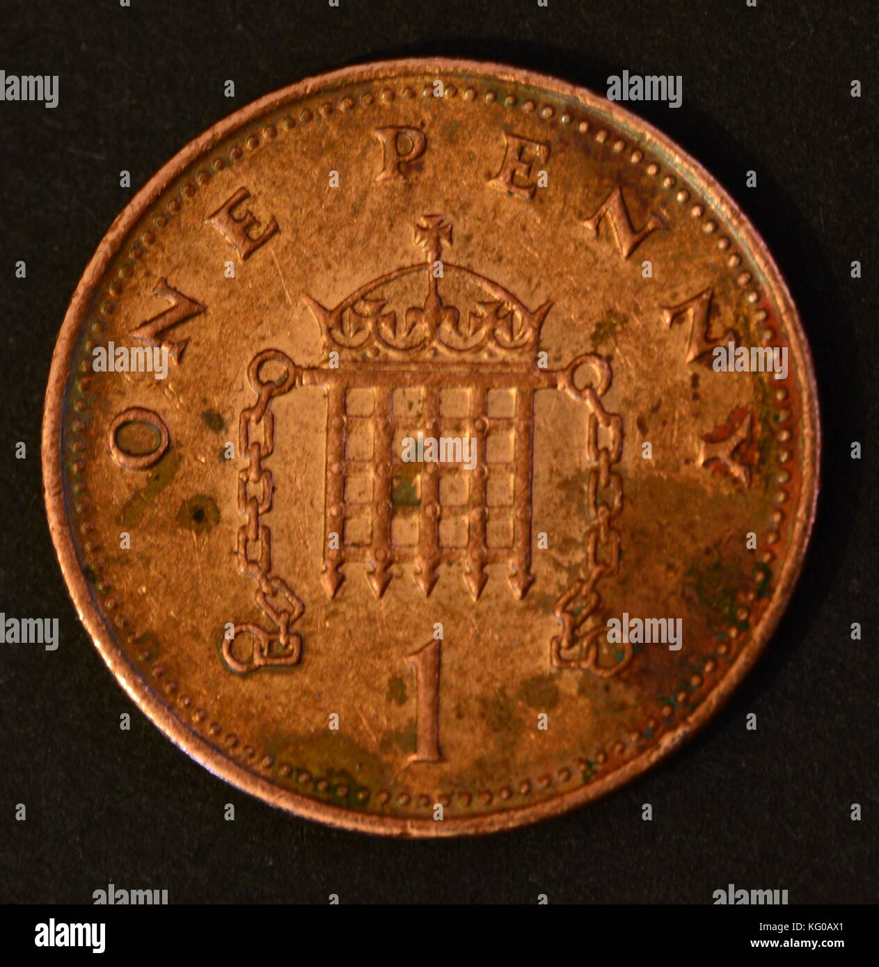 One pence coin hi-res stock photography and images - Alamy