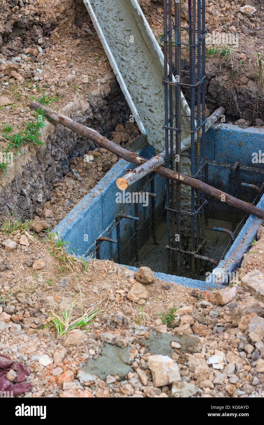 steel bar reinforcement concrete for construction Stock Photo - Alamy