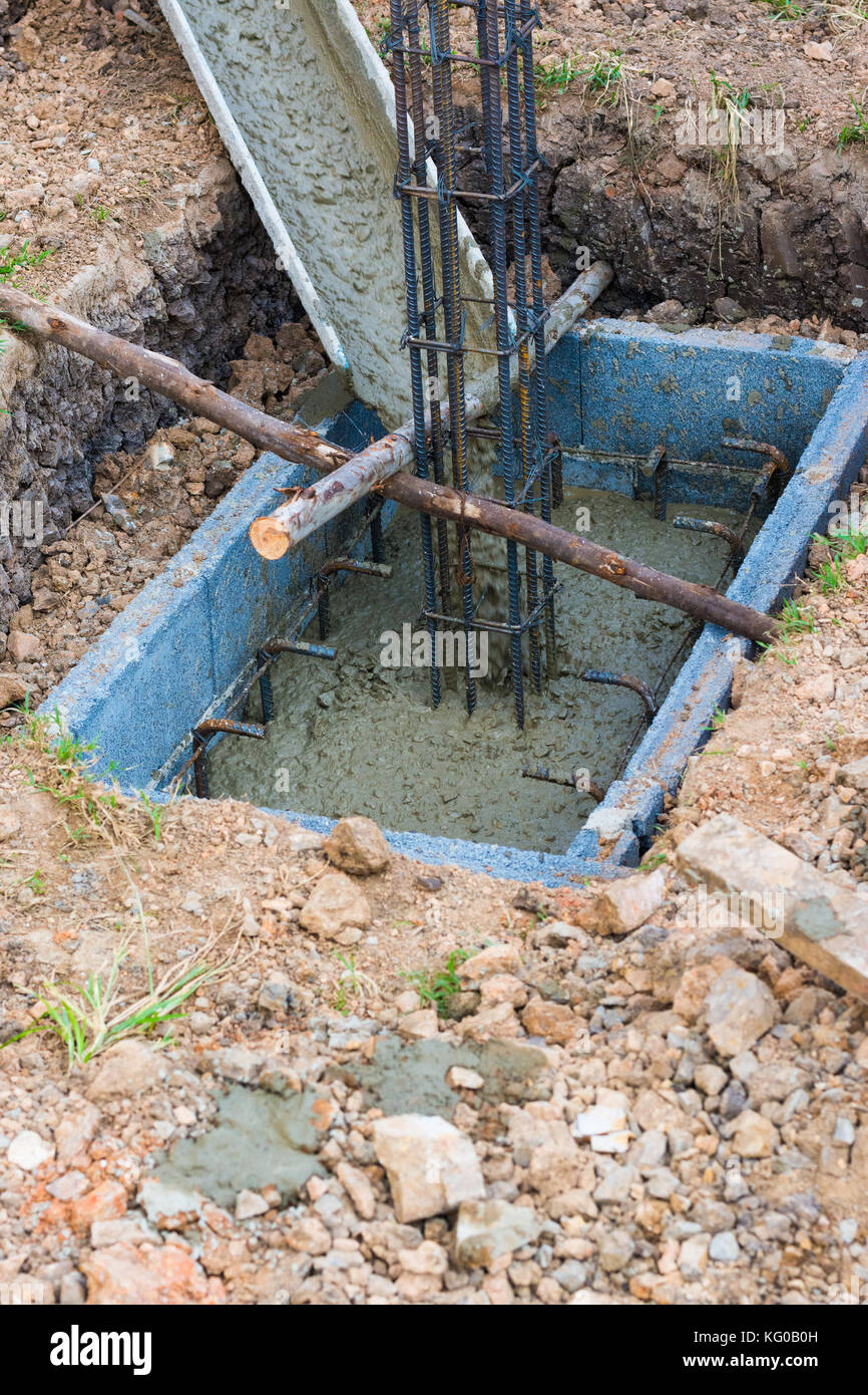 steel bar reinforcement concrete for construction Stock Photo - Alamy