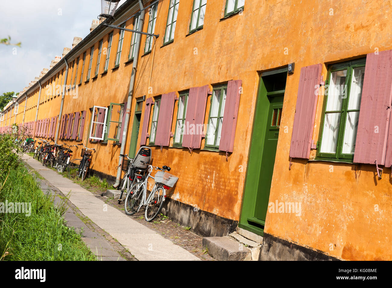Nyboder housing project, Copenhagen, Denmark Stock Photo - Alamy