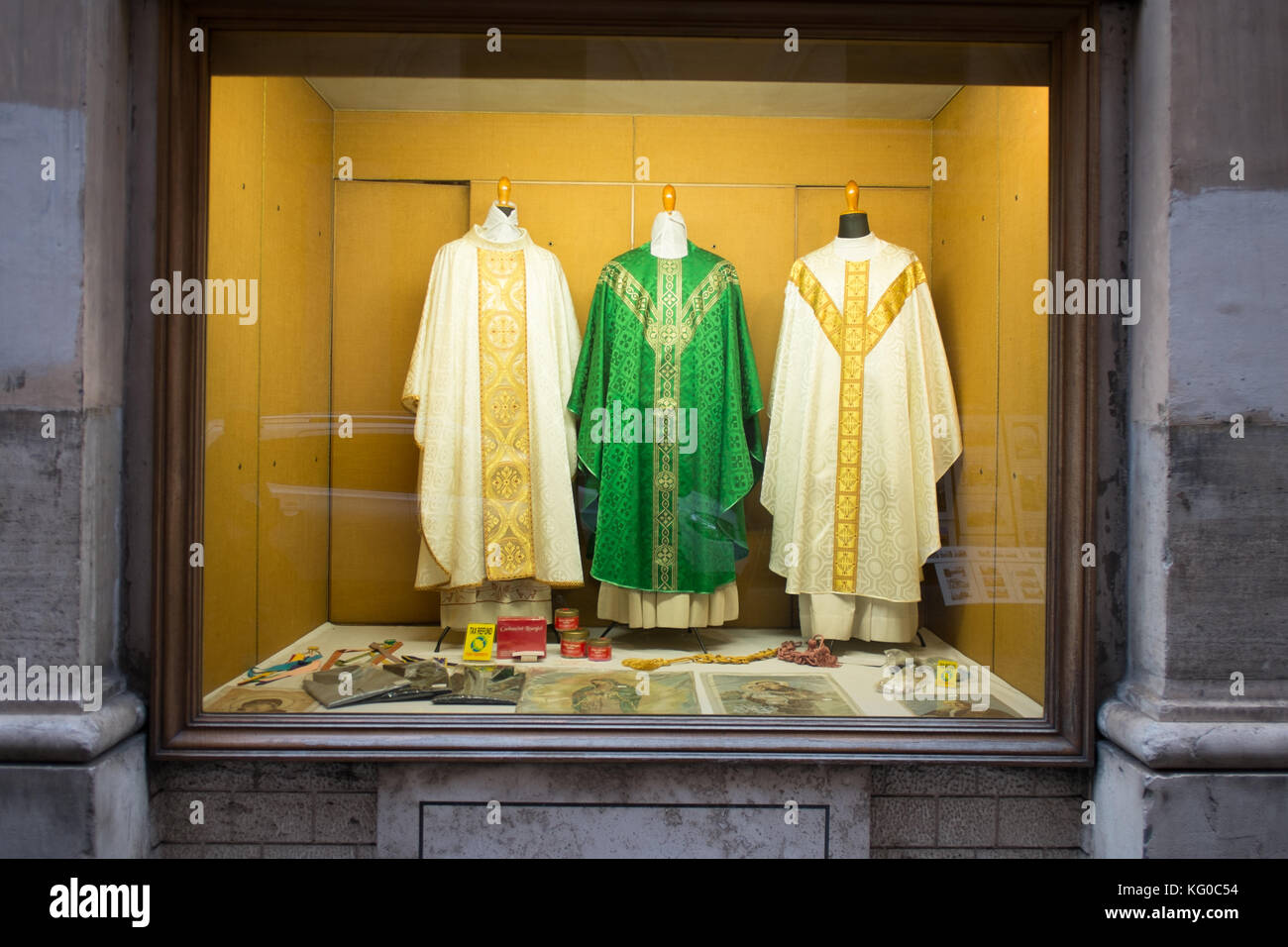 ROME, ITALY - January 16, 2017: sacred art and religious clothing ...