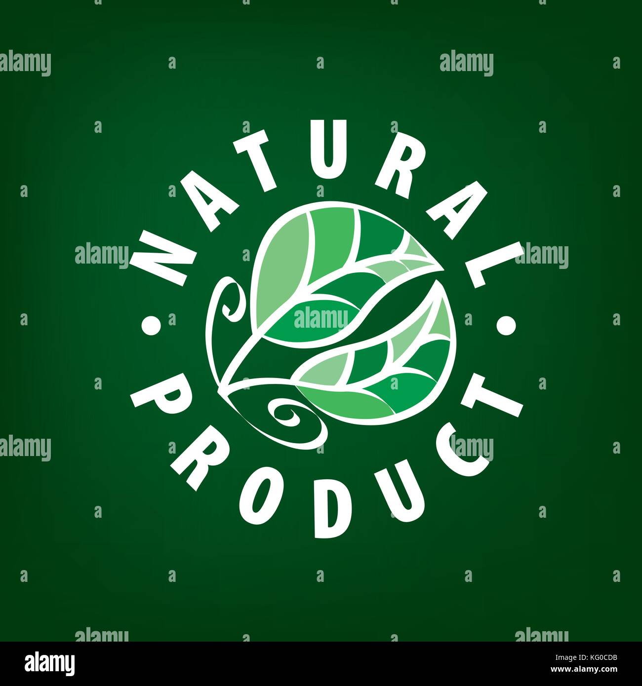 Natural product logo Stock Vector Image & Art - Alamy