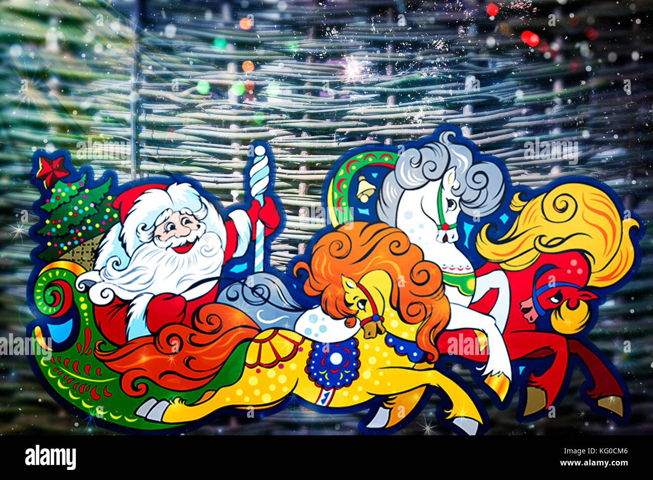 Santa and sleigh history hi-res stock photography and images - Alamy