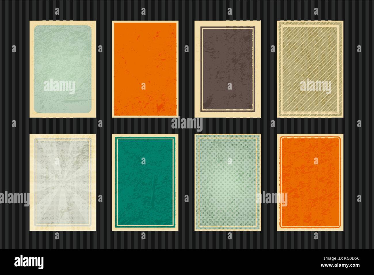 Set of empty retro cards Stock Vector Image & Art - Alamy